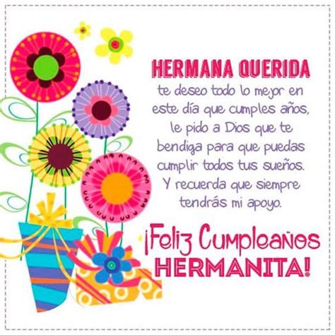 Tarjeta De Cumpleanos Para Hermana Querida Tarjetas De Cumpleaños