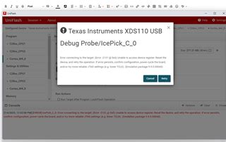TMS F D Unable To Program Flash Memory Using XDS Debug Probe C Microcontrollers