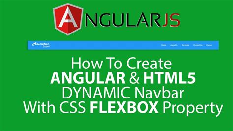 How To Create DYNAMIC Navbar Menu With ANGULAR HTML CSS In Hindi Urdu YouTube