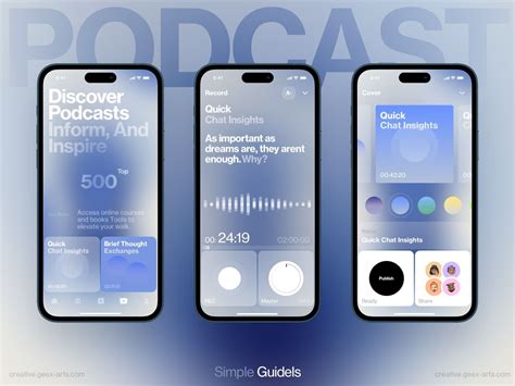Podcast Recording App Uiux Mobile App Design Inspiration App