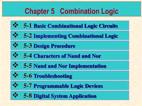 Ppt Chapter 5 Combination Logic Powerpoint Presentation Free Download Id 5646649