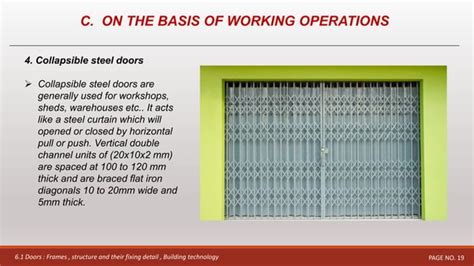 61 Doors Frames Shutters And Their Fixing Detailpptx