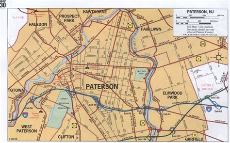 Map Of Paterson Nj Street Map Of Paterson City Road Map Of Paterson