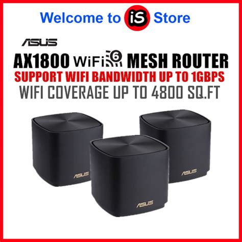 Asus Zenwifi Ax Mini Xd Wifi Ax Mesh Wifi With Backhaul Gigabit Ethernet Wireless Ax
