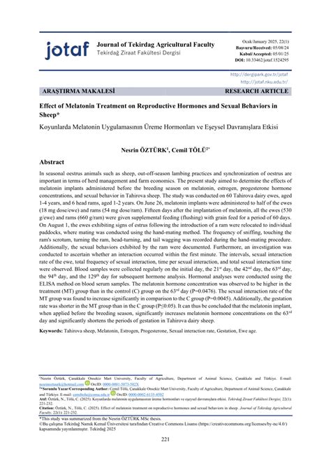 Pdf Effect Of Melatonin Treatment On Reproductive Hormones And Sexual