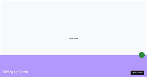 React Native Sliding Up Panel Codesandbox