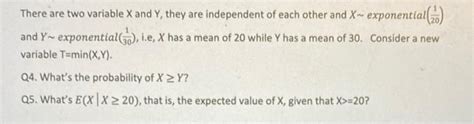 solved there are two variable x and y they are independent