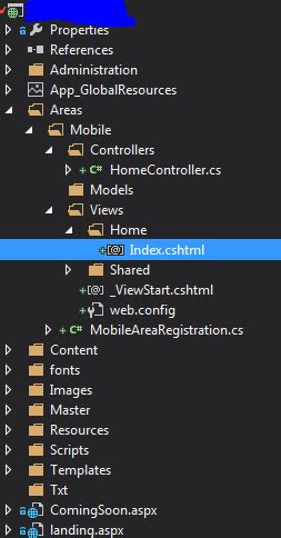 C Add ASP NET MVC Area To ASP NET Web Forms Existing Project Stack Overflow