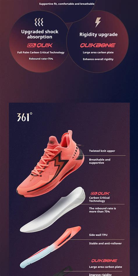 361 Degrees Big3 50 Quick Pro Men Basketball Shoes Wear Resistant