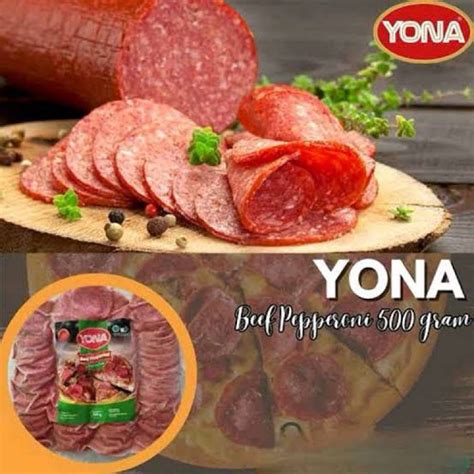 Jual Beef Pepperoni 500 Gr Yona Shopee Indonesia