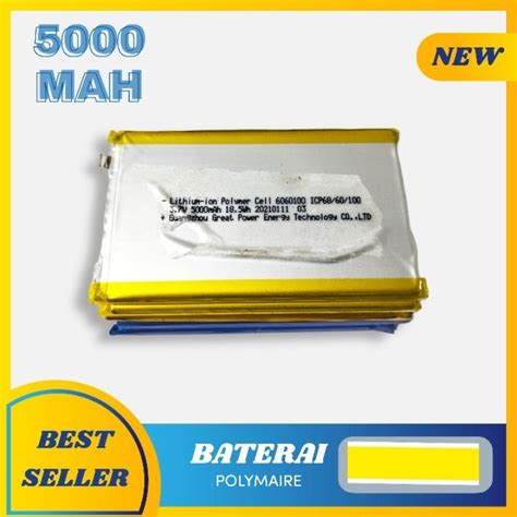 Jual Baterai Polymaire Mah Volt Lithium Ion Polymer Baterai Powerbank Shopee Indonesia