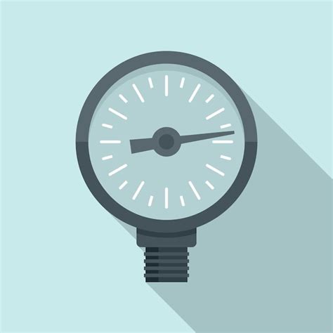 Premium Vector Bar Manometer Icon Flat Vector Control Device Industrial Pipe