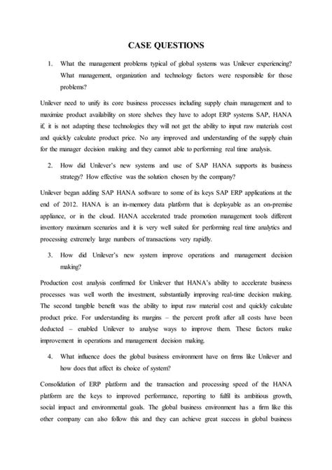 Unilever Docx Computer Software And Applications Computing Unilever Docx Computer Software And Applications Computing