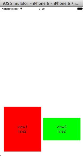 Ios Center Views Using Only Visual Format Stack Overflow
