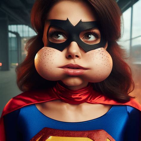 Super Girl Puffy Cheeks Ai Art By Alrucker On Deviantart