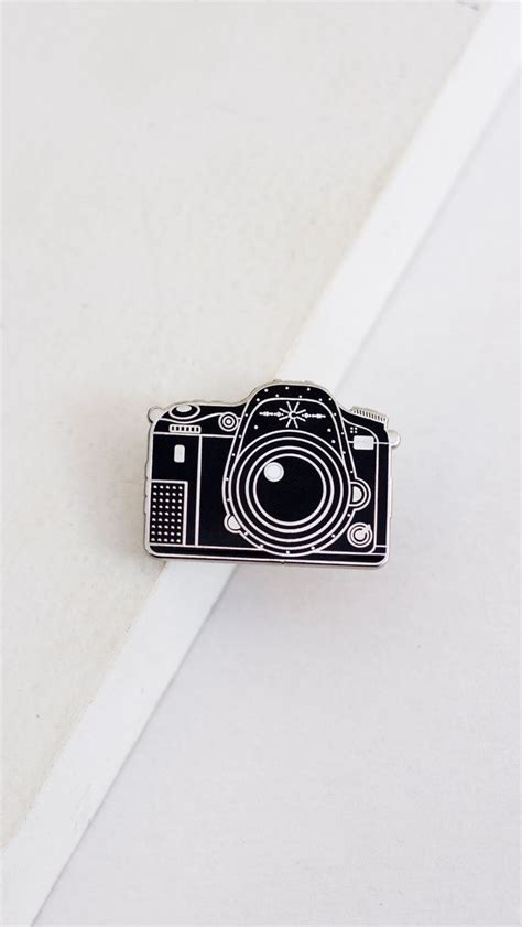 Retiring Dslr Camera Enamel Pin Artists Lapel Pin Denim Jacket Pin