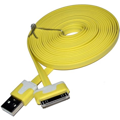 Kenable Na Pin Data Charging Usb Flat Cable Yellow M Long
