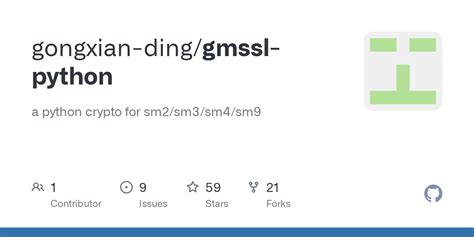 Github Gongxian Dinggmssl Python A Python Crypto For Sm2sm3sm4sm9