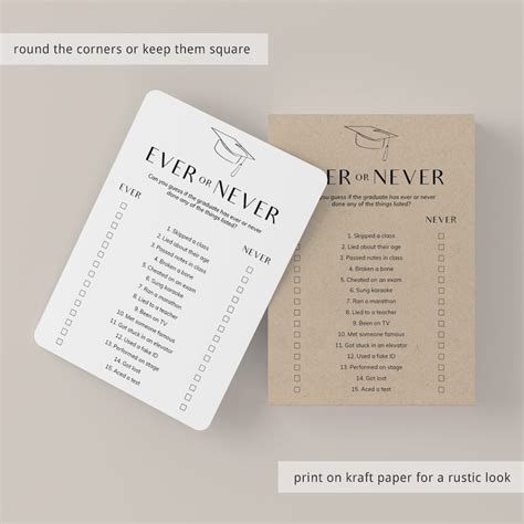 Simple Graduation Party Games Printable Modern Grad Games Etsy