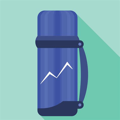 Thermos Bottle Icon Flat Style 14187690 Vector Art At Vecteezy