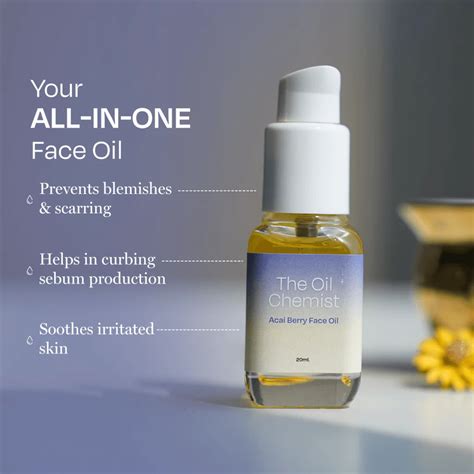 Açaiberry Face Oil Anti Ageing Serum With Babchi Extract For Sensiti
