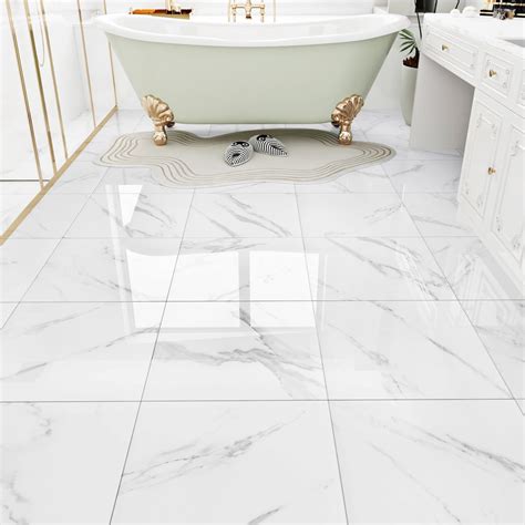 White Marble Effect Flooring
