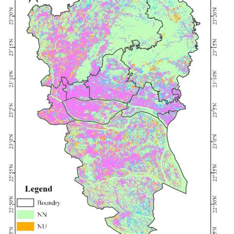 Different Types Of Land Use Changes In The Study Area From 2007 To 2017 Download Scientific