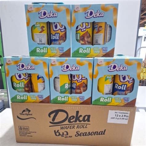 Jual Satu Dus Paket Deka Wafer Roll Isi 12 Box Satu Box Isi 2 Kaleng 87 5gr Shopee Indonesia