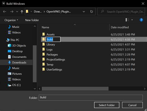 Developing Openvino Inferencing Plugin For Unity