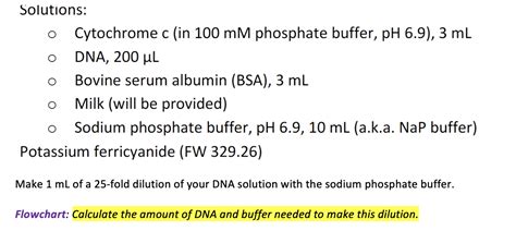 Solved O Solutions Cytochrome C In MM Phosphate Chegg Com