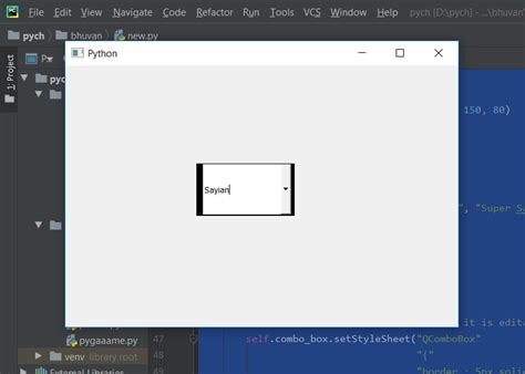 PyQt5 ComboBox 可编辑时不同的边框宽度 码农参考