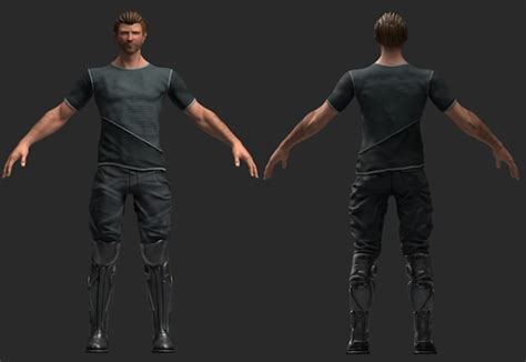 custom 3d model humanoid realistic model low poly roblox rig ue
