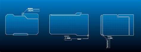 Futuristic Vector Hud Interface Screen Design Digital Callouts Titles