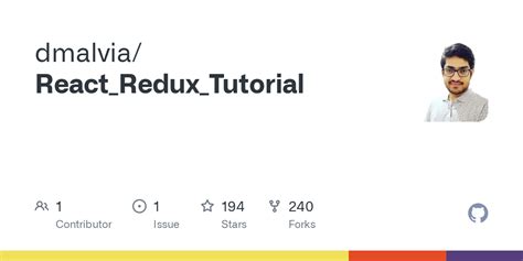 GitHub Dmalvia React Redux Tutorial