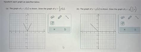 Solved Transform Each Graph As Specified Below A The