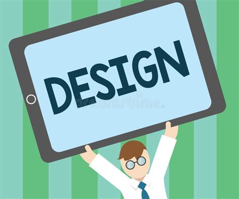 Word Writing Text Design Business Concept For Plan Drawing Produced To Show Look Function Or