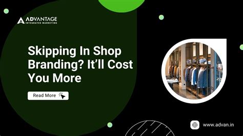 skipping in shop branding it ll cost you more
