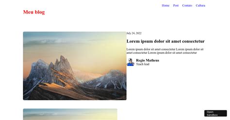 blog codesandbox