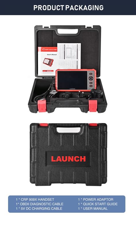 LAUNCH X431 CRP909X OBD2 Scanner Full System Code Reader wifi ...