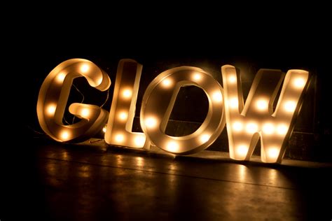 Glow Typography On Behance