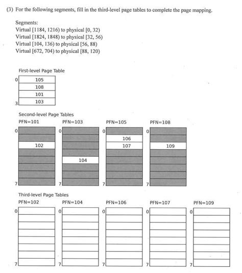 Solved 3 For The Following Segments Fill In The