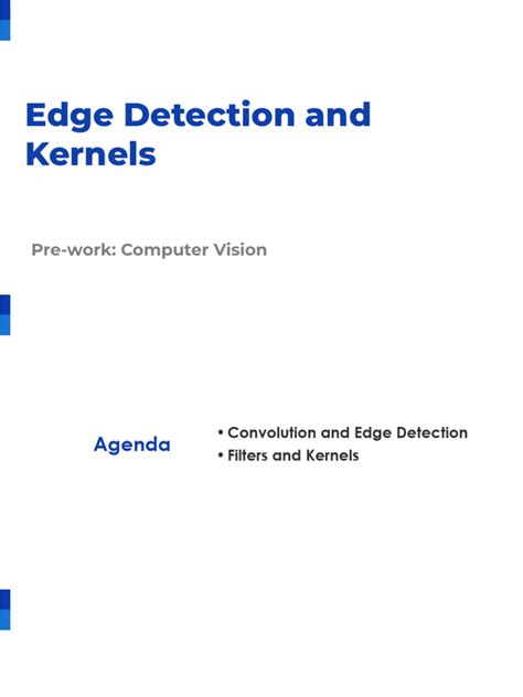 Edge Detection And Kernels Pdf Multidimensional Signal Processing