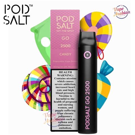 Authentic Vape Pod Salt Go 2500 Puffs Disposable Vape In Uae