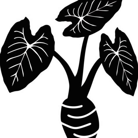 3 Leaf Kalo Plant Svg Taro Plant Svg Kalo Svg Leaf Png Etsy Canada