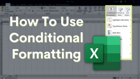 conditional formatting in excel tutorial for beginners youtube