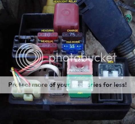 1987 Toyota Pickup Fuse Box Diagram