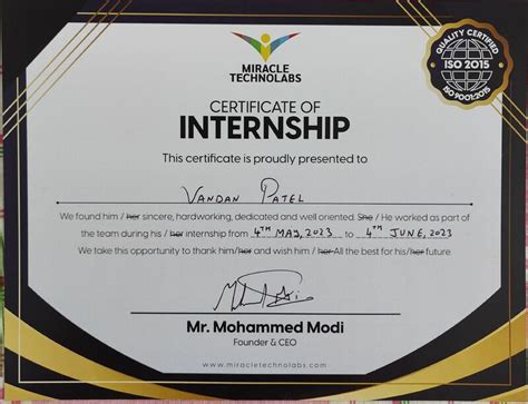 Vandan Patel On Linkedin Internshipcompletion Wordpressinternship