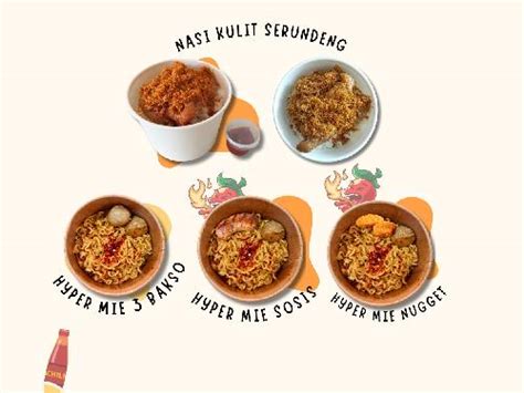 Hyper Mie Pedas Chili Oil And Nasi Kulit Srundeng Pura Bojonggede Gofood