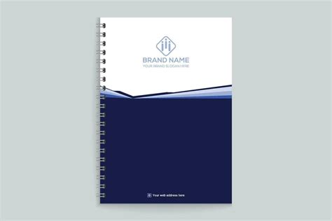 Professional Notebook Cover Mockup Vector Art At Vecteezy