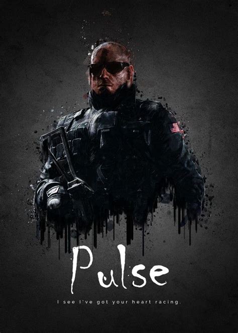 Rainbow Six Siege Characters Pulse Displate Artwork By Artist Traxim